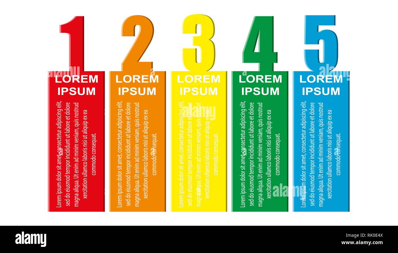 Infographics for design and execution of projects Stock Vector Image ...