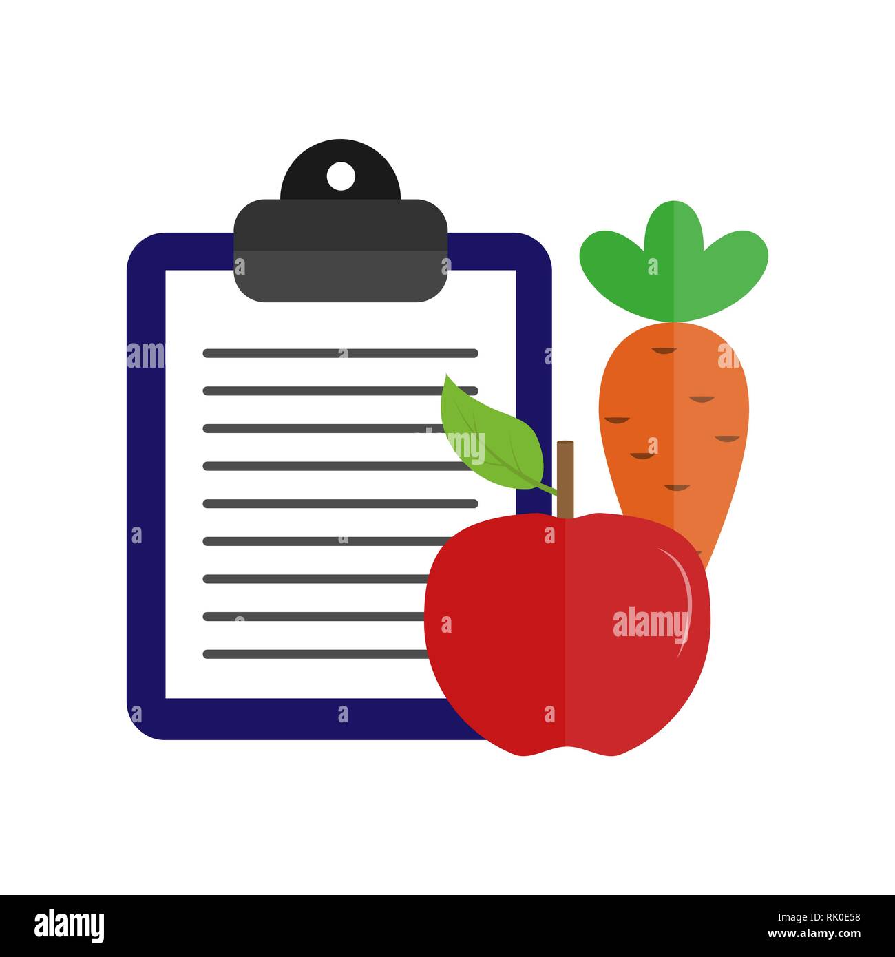 Vitamin products for healthy diet, simple drawing Stock Vector Image ...
