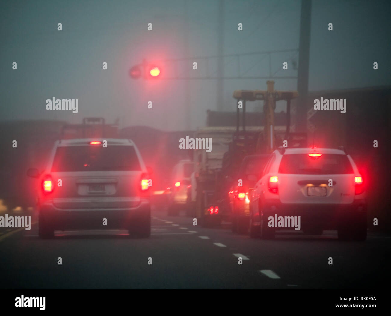 Train Stopping Traffic Stock Photo - Alamy