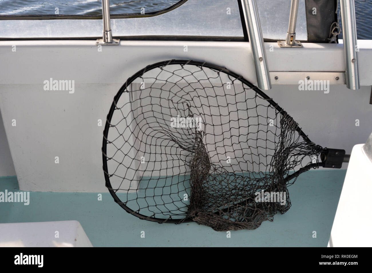 A Fishing Net in a Boat Stock Photo - Alamy