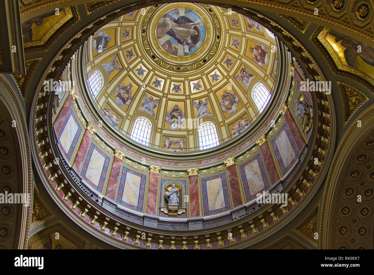 Ornate Domed Ceiling Stock Photo - Alamy