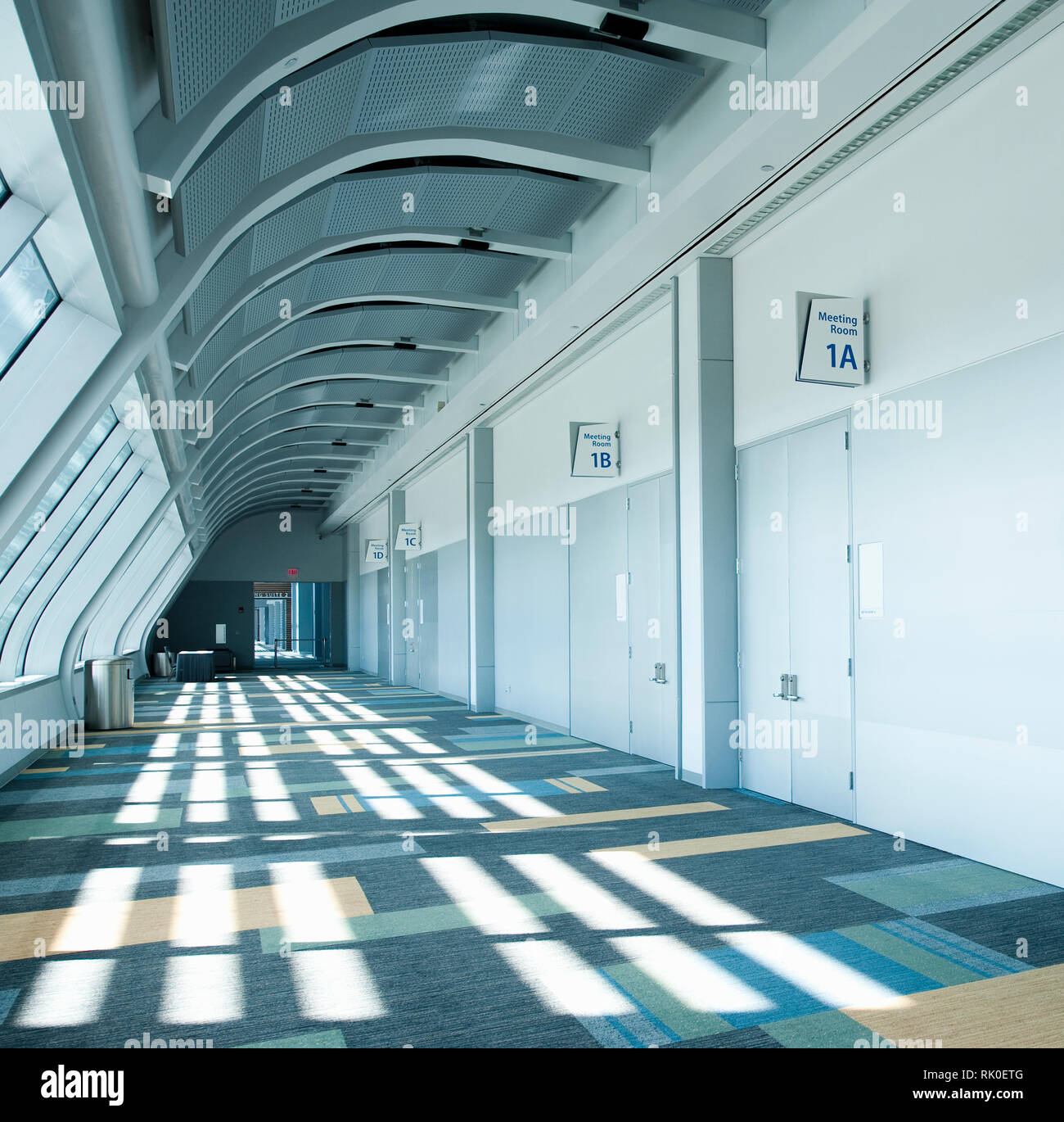 Corridor in Conference Center Stock Photo - Alamy