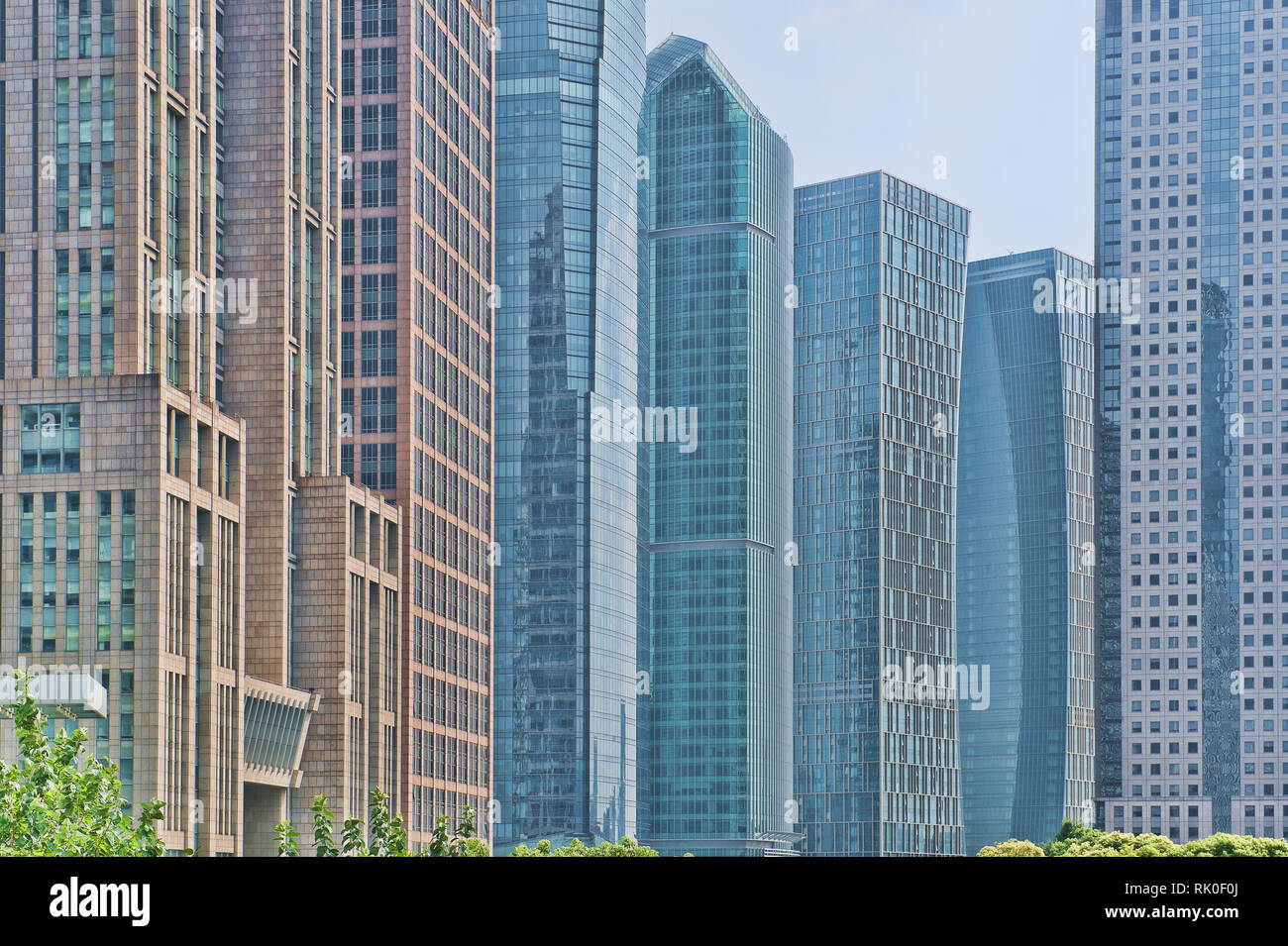 Contemporary Downtown Buildings Stock Photo - Alamy