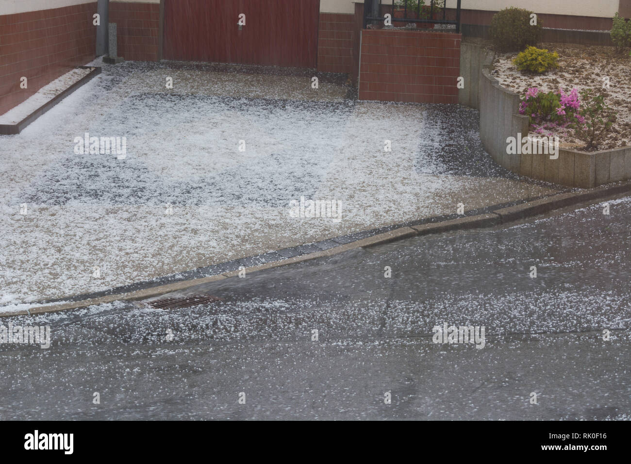 Hailstorm road hi-res stock photography and images - Alamy