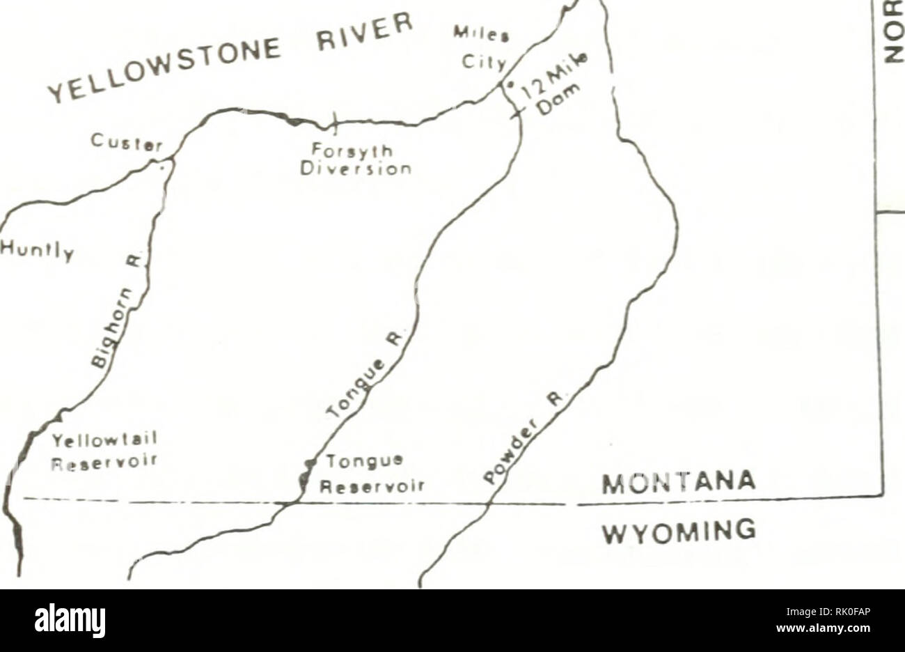 Map of yellowstone lake hi-res stock photography and images - Alamy