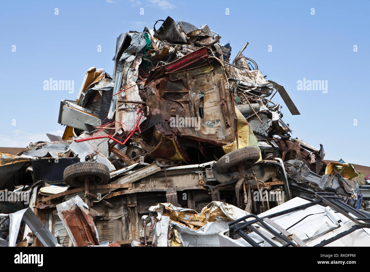 Pile of Scrap Metal Stock Photo - Alamy