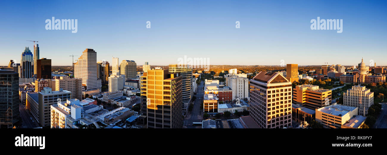 Panoramic City Skyline Stock Photo - Alamy
