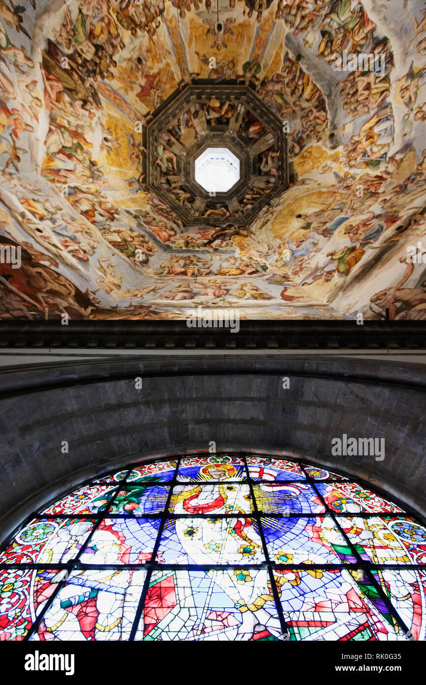 Stained Glass Duomo Florence Italy High Resolution Stock Photography ...