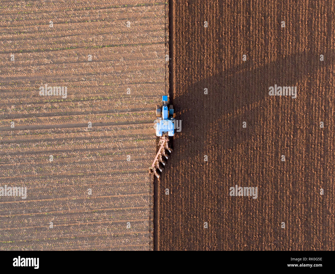 Farmer with plough above view hi-res stock photography and images - Alamy