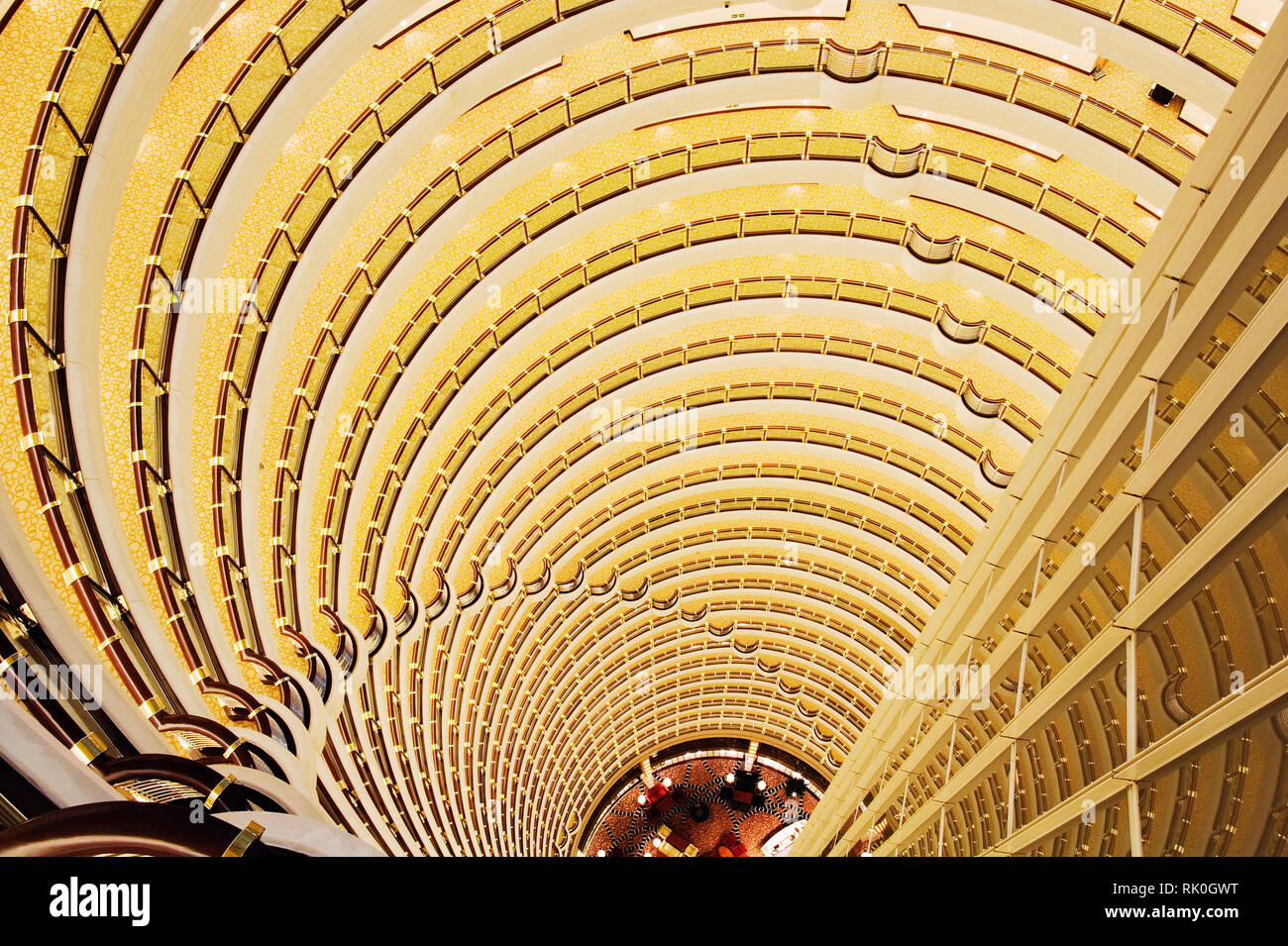 Hotel Atrium in the Jin Mao Tower Stock Photo - Alamy