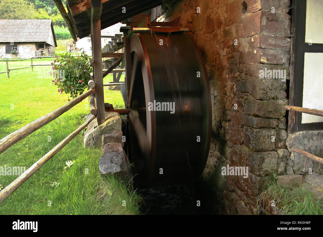 Old Water Mill Water Wheel High Resolution Stock Photography and Images ...