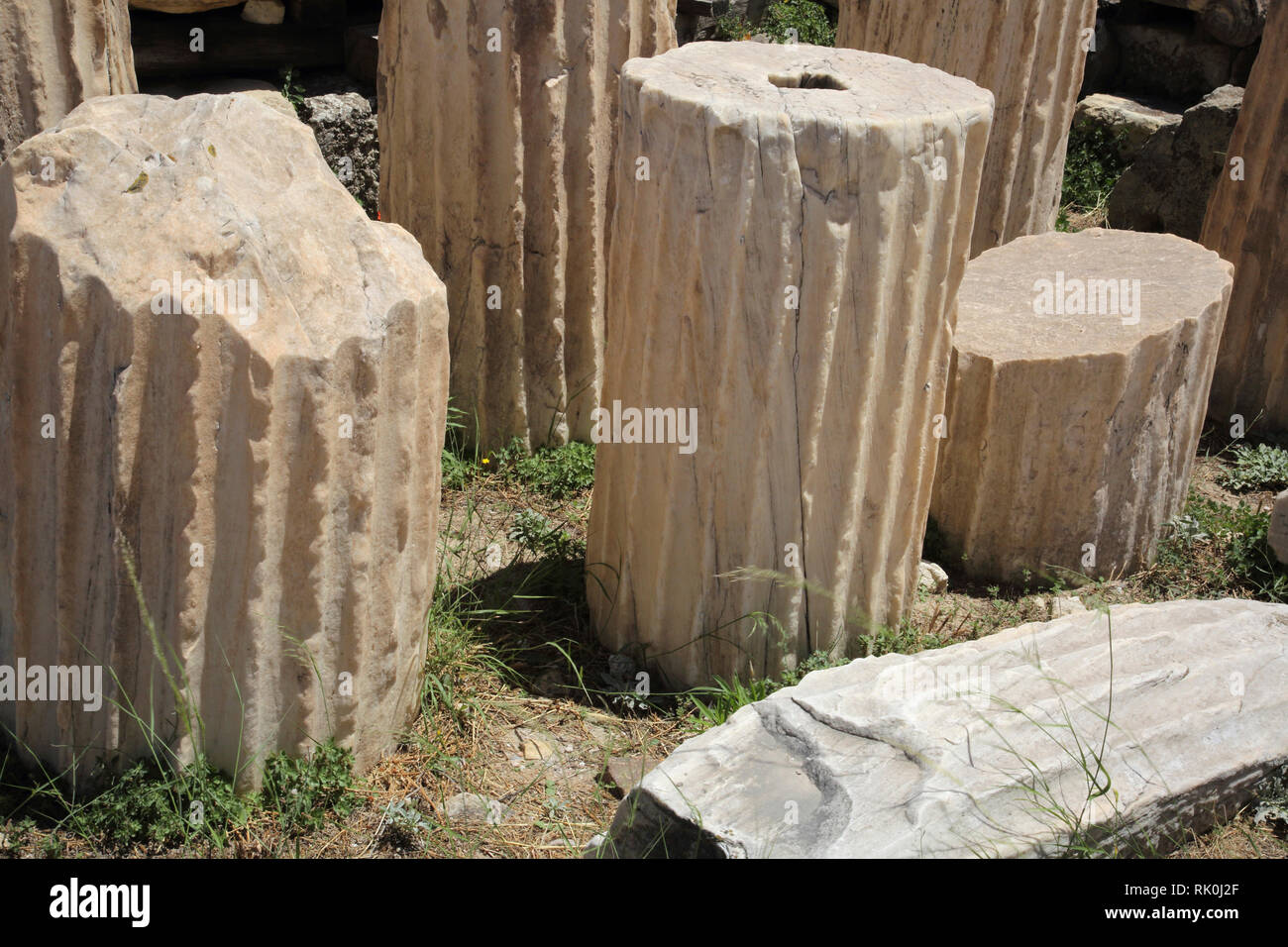 Acropolis Athens Greece Columns Stock Photo - Alamy