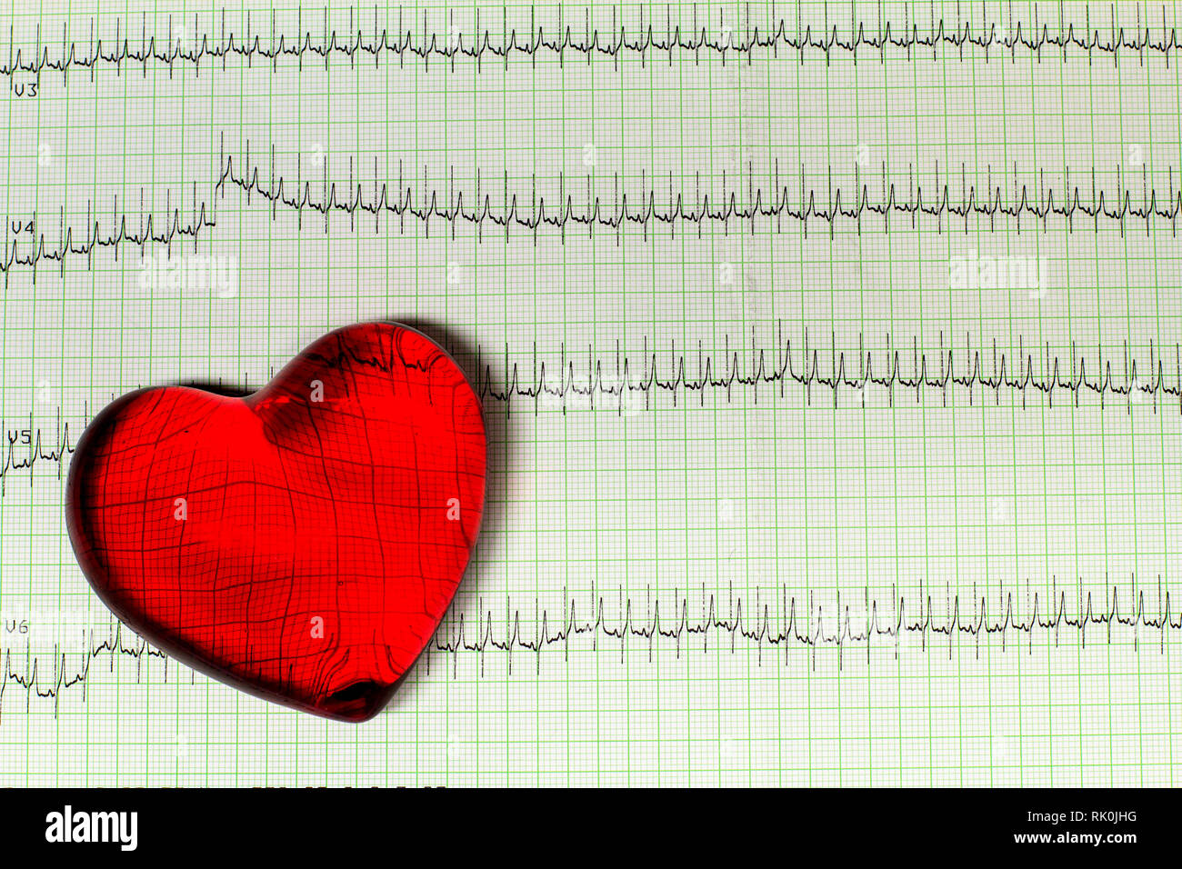 Cardiogram / Health and Medical / ECG heart Stock Photo - Alamy