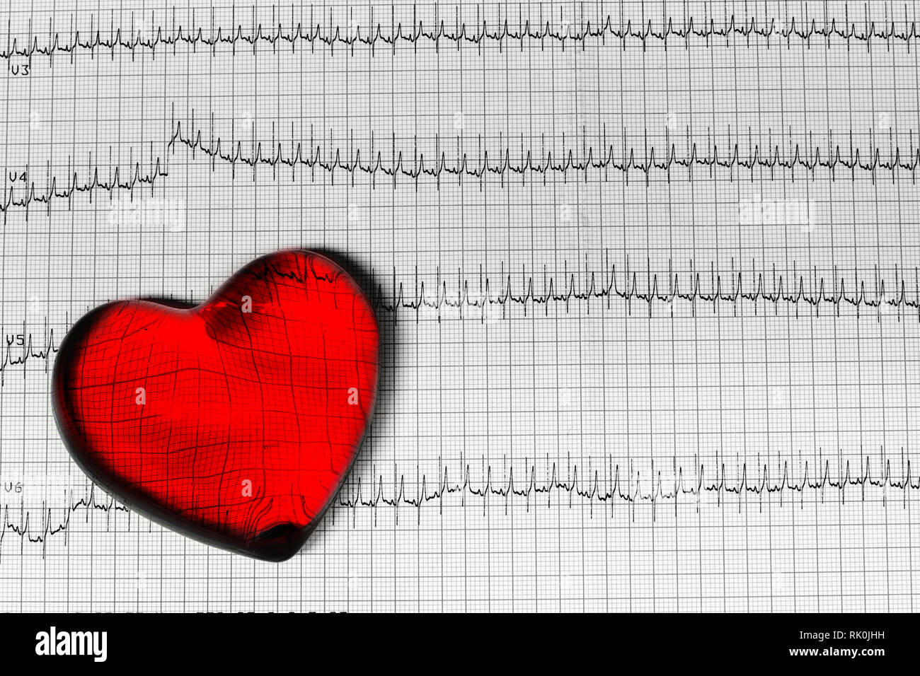 Cardiogram / Health and Medical / ECG heart Stock Photo - Alamy