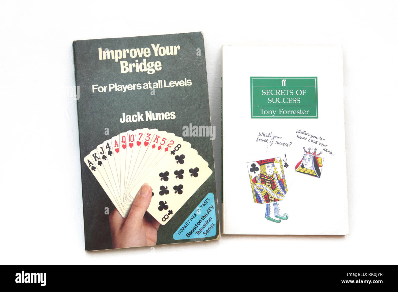 Books on Bridge - Improve Your Bridge and Secret of Sucess Stock Photo ...