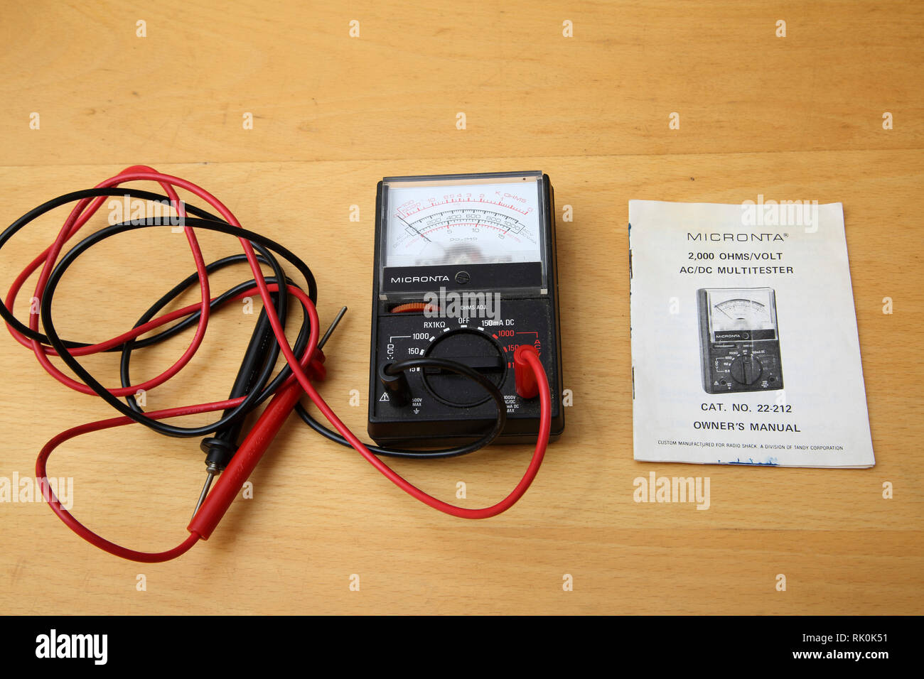 Micronta AC/DC Multitester Stock Photo - Alamy