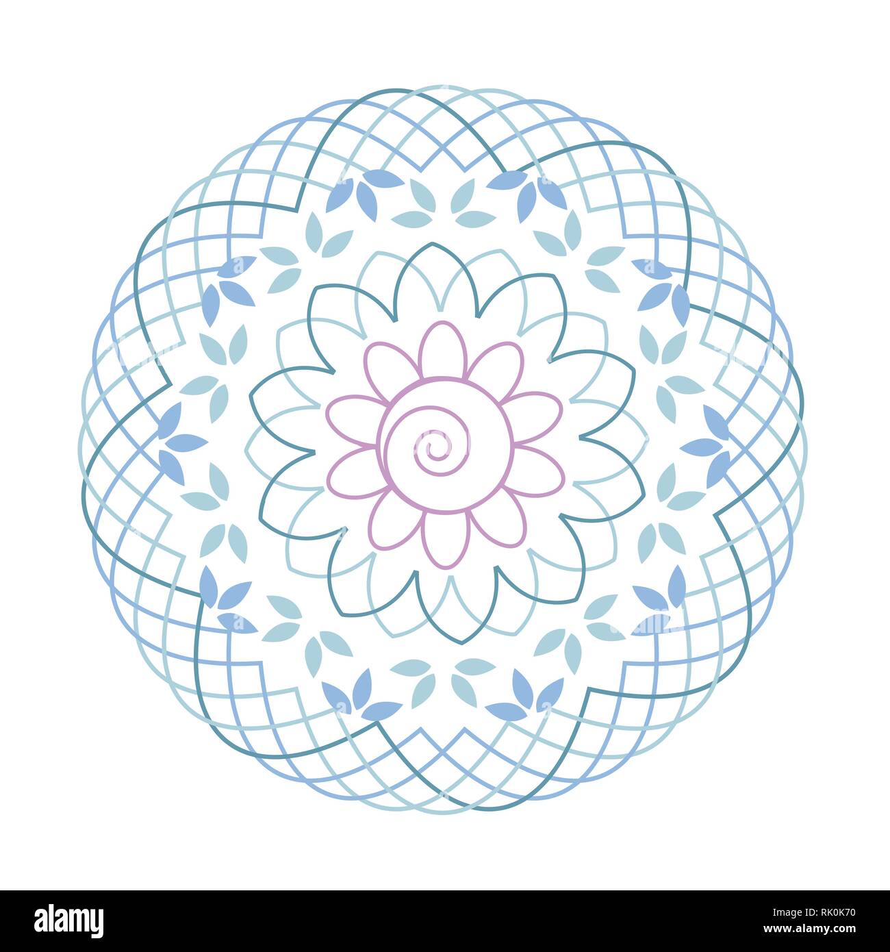 Leaf mandala Cut Out Stock Images & Pictures - Alamy