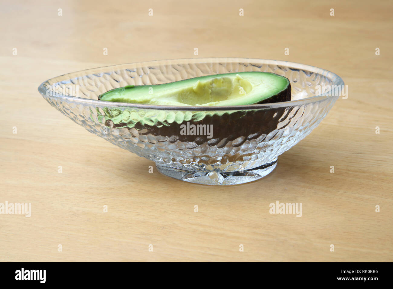 Glass Avocado Dishes Stock Photo - Alamy