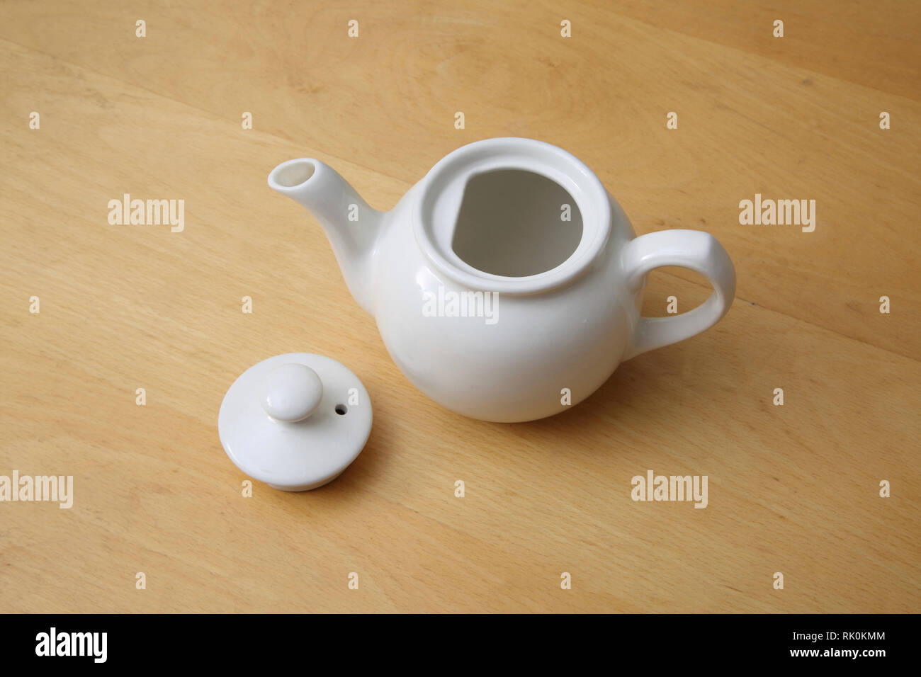 Victorian Earthenware White Two Cup Teapot By James Sadler Stock Photo ...