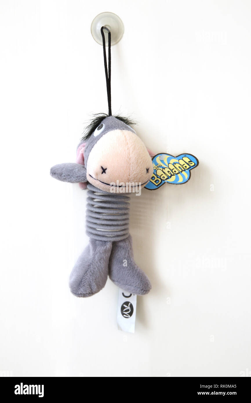 Bananas Hanging Spring Toy Donkey Stock Photo - Alamy