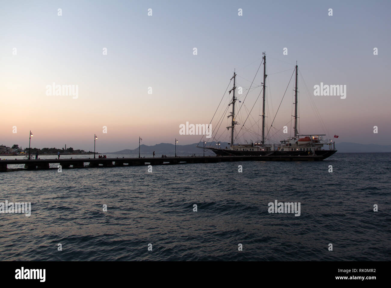 Port of Kos, main city of this greek island Stock Photo - Alamy