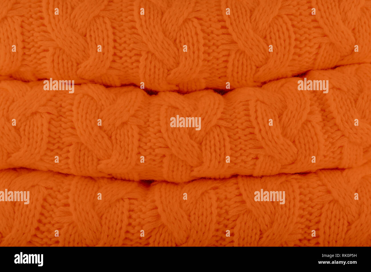 Russet Orange Pantone fashion colors autumn-winter 2018-2019 knits pile ...