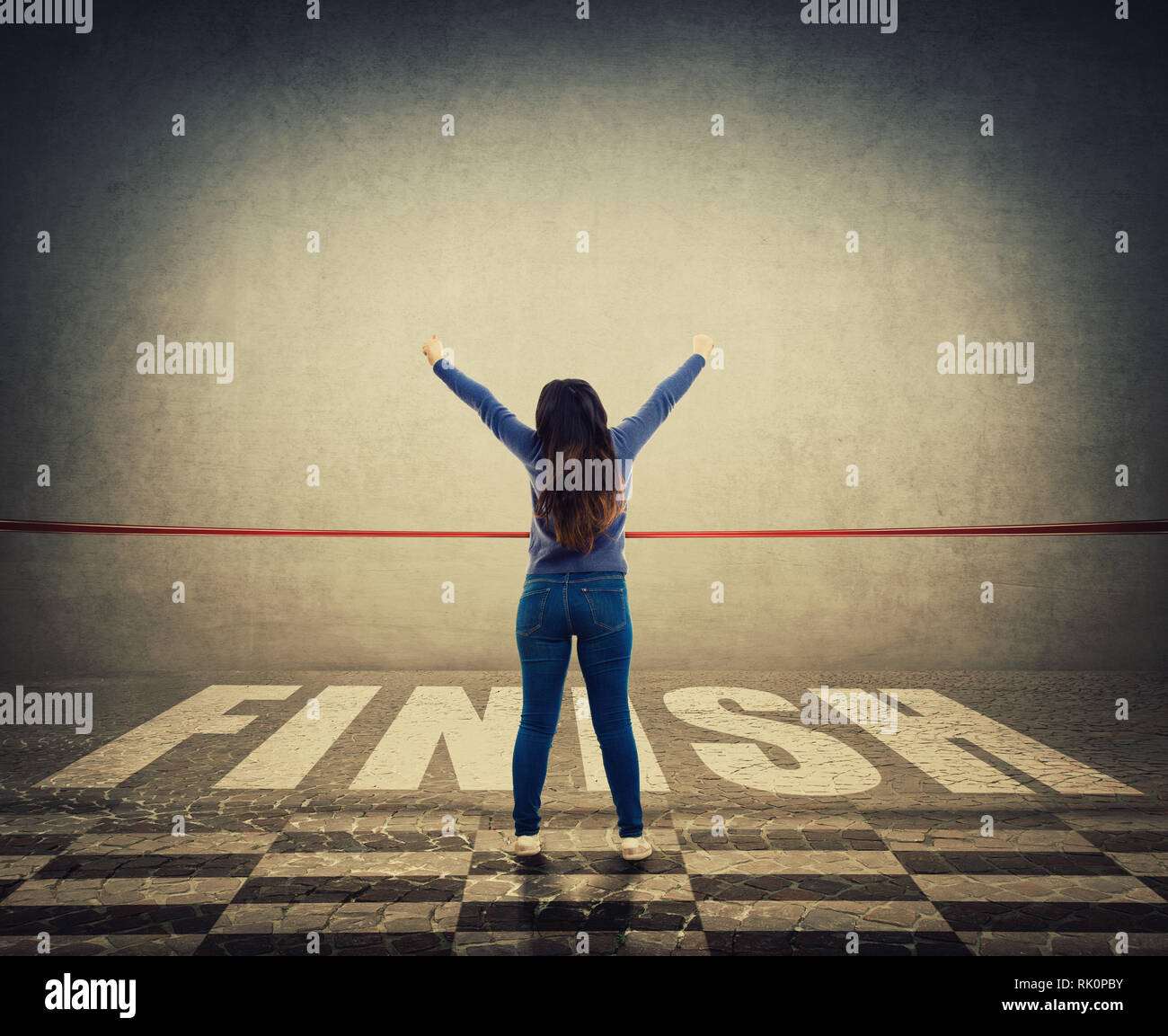 Win race ribbon hi-res stock photography and images - Alamy