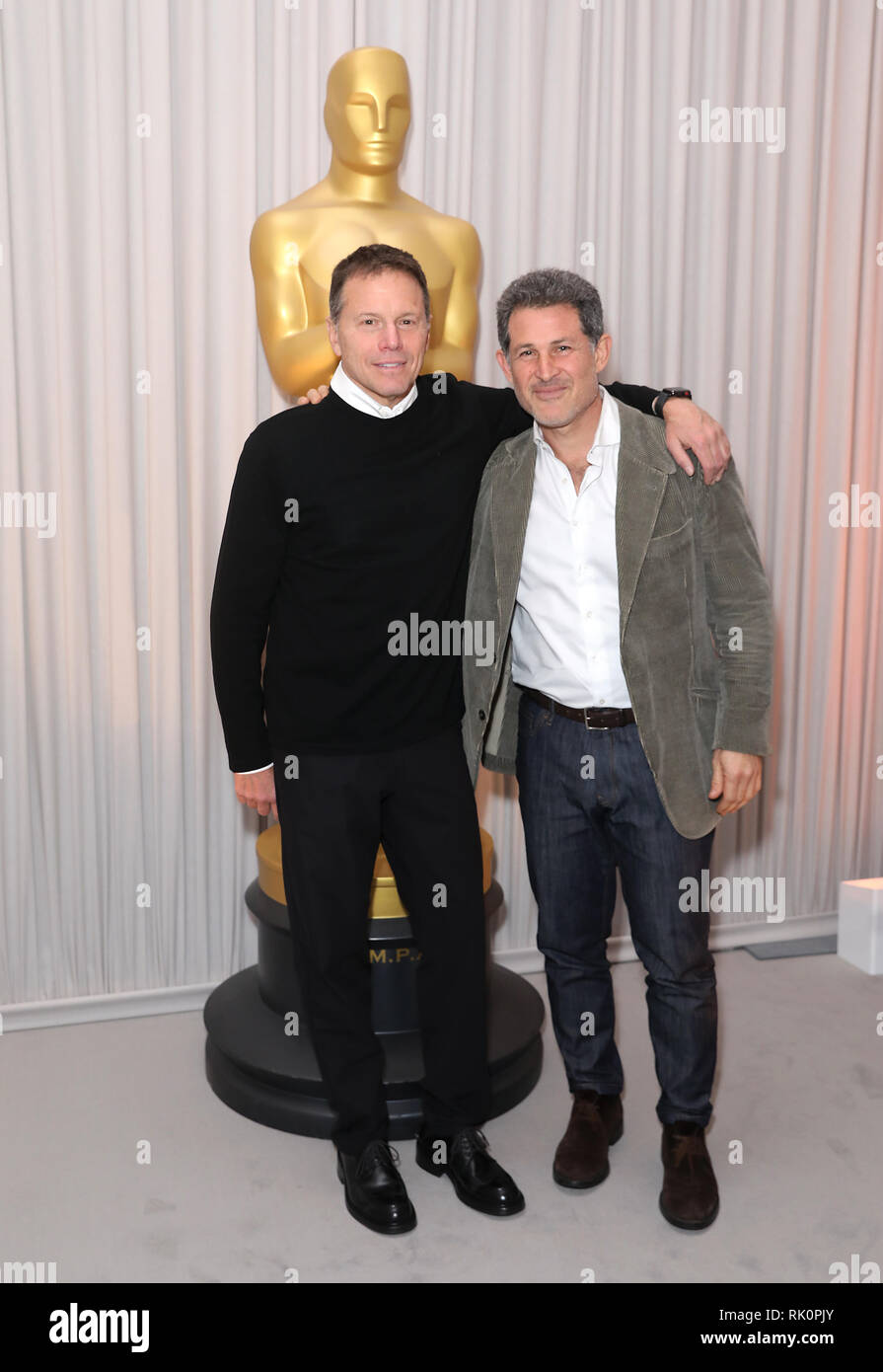 Bill Gerber (left) and Josh Berger attending the Oscars Nominee ...