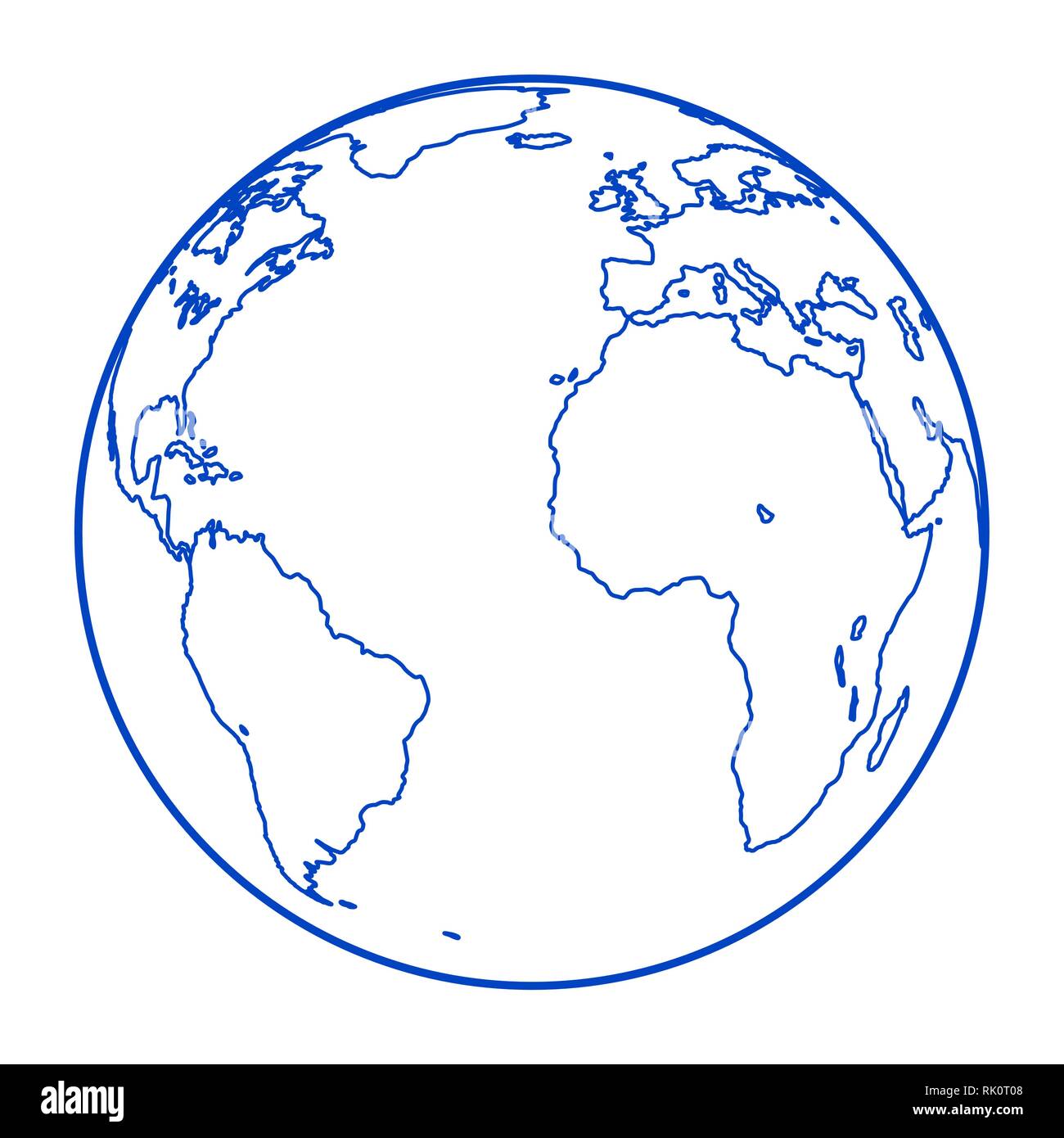 Illustration of the contour globe. Elements of this image furnished by ...