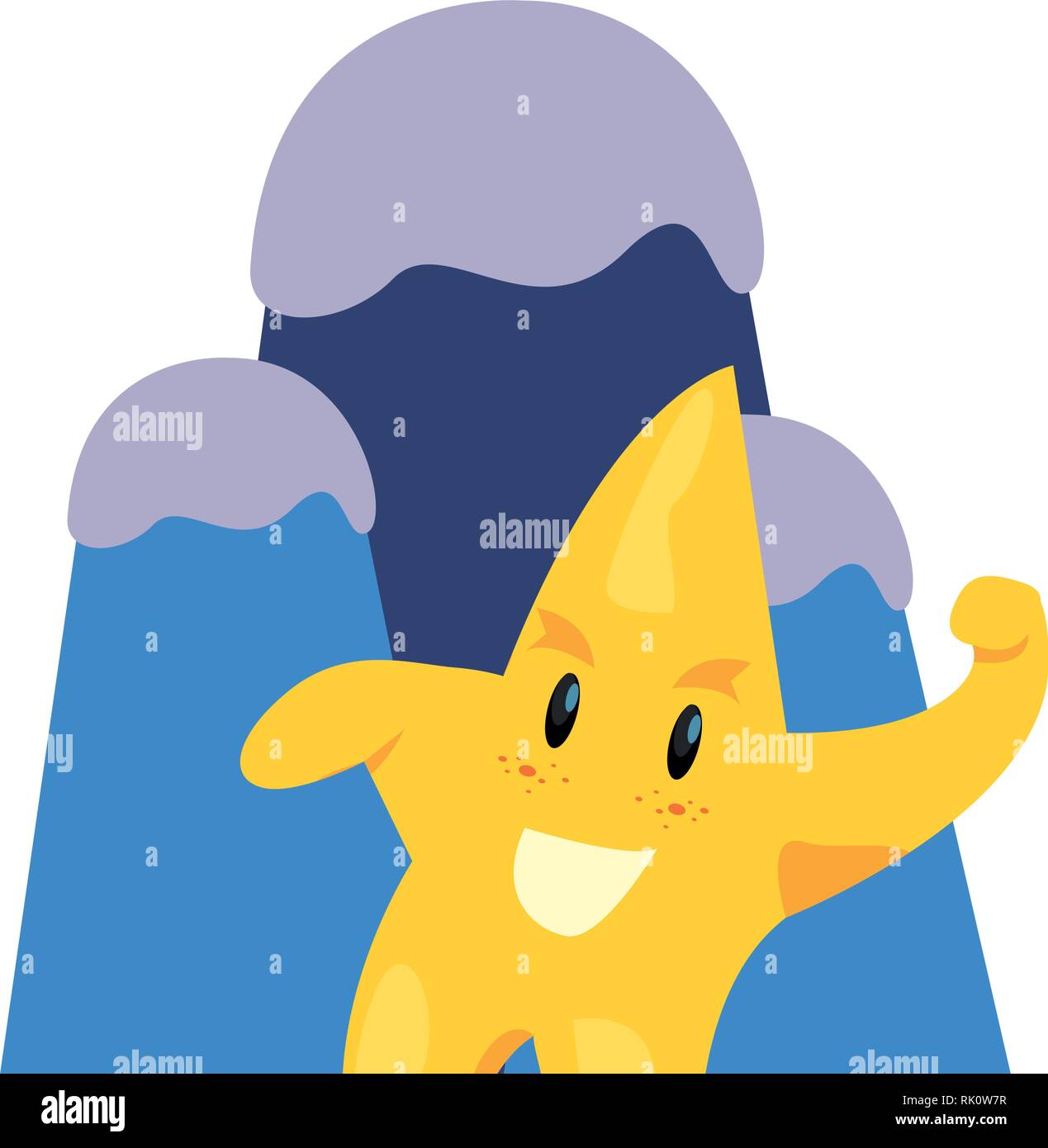 strong star landscape nature video game vector illustration Stock ...