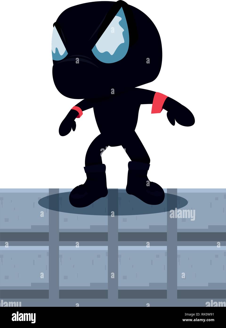 brick villain level video game vector illustration Stock Vector Image ...