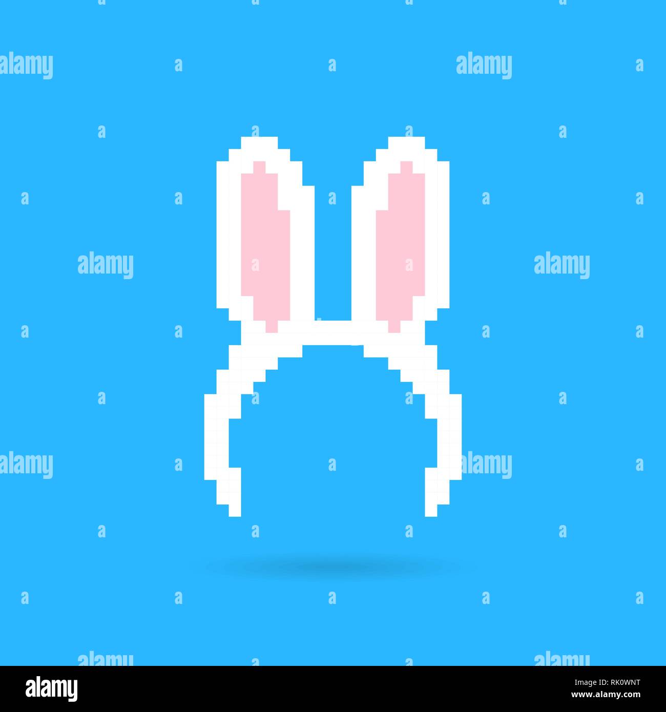 Bunny ears head band Stock Vector Images - Alamy