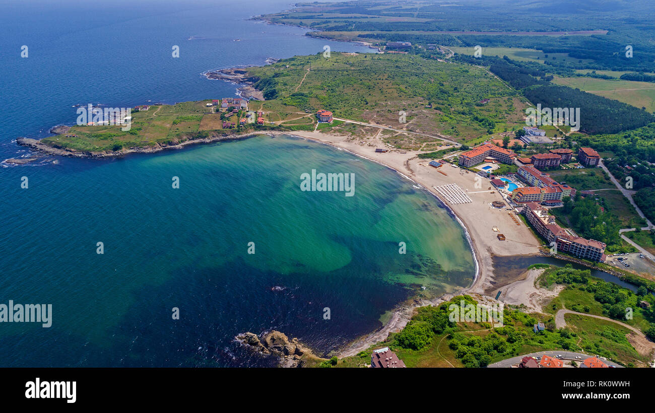 A beautiful small peninsula on the coast of Carevo, Bulgaria Stock ...