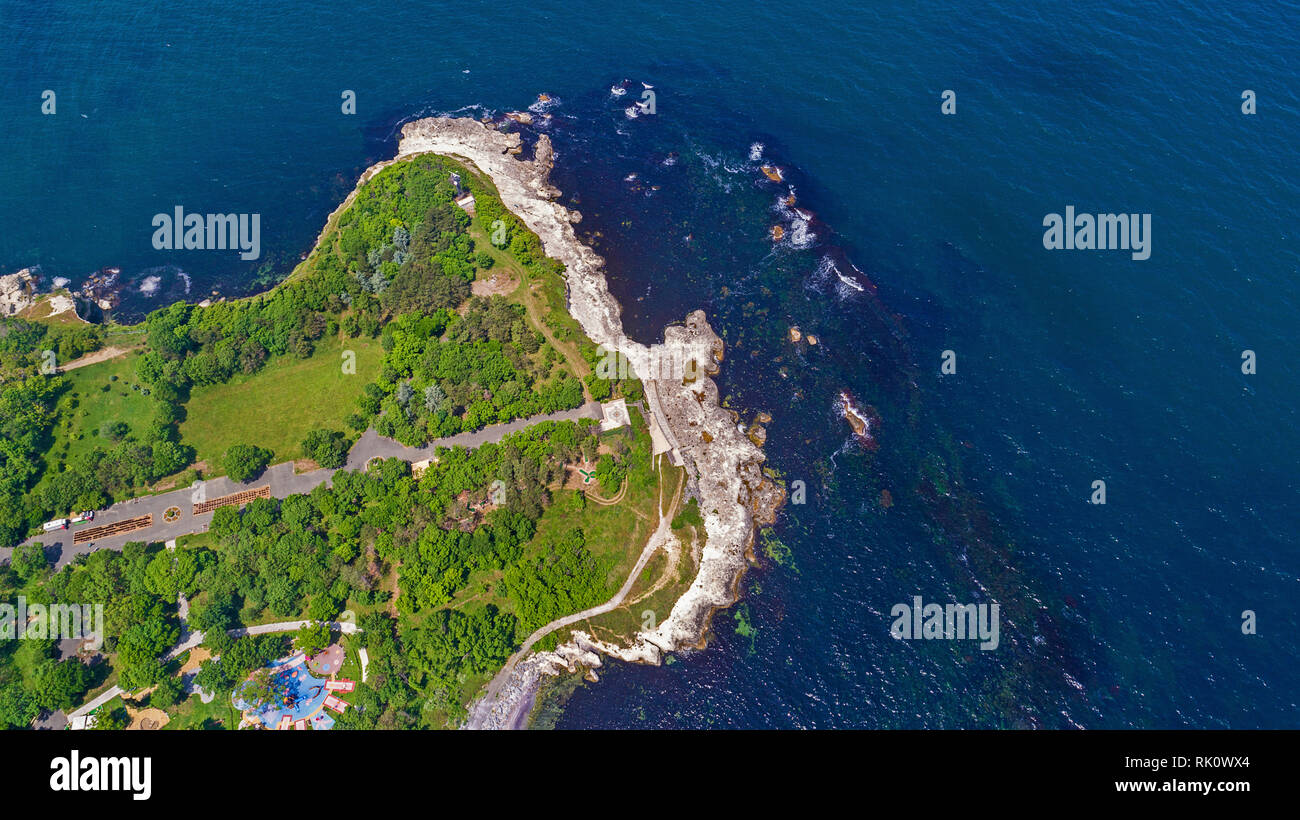 A beautiful small peninsula on the coast of Carevo, Bulgaria Stock ...