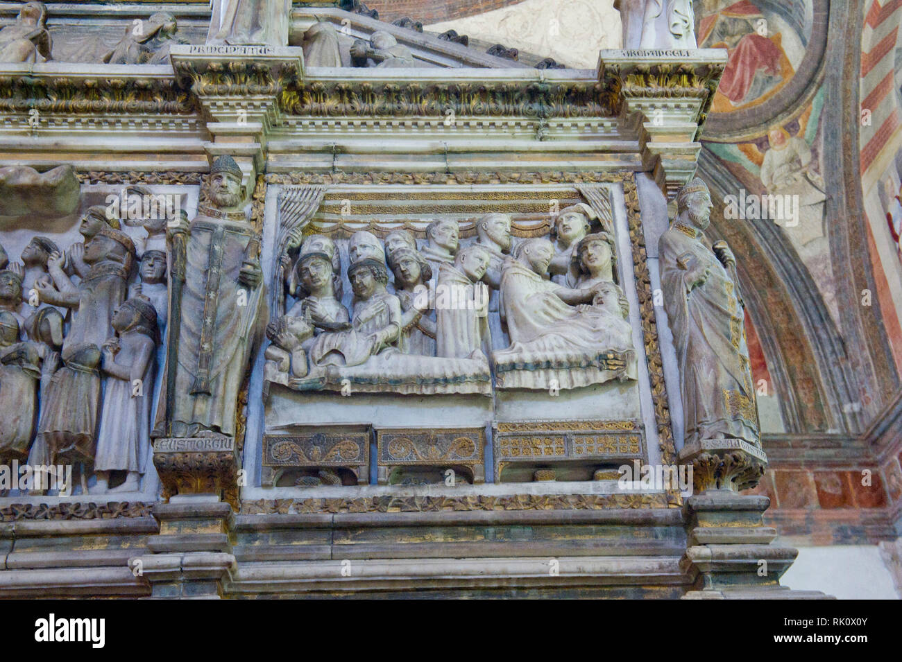 Italy. Lombardy, Milan. In the Basilica of Sant'Eustorgio there is the ...