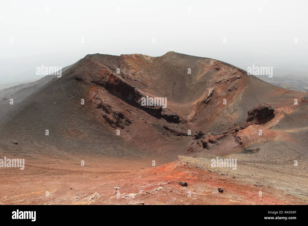 Vulkan Krater in Europa Stock Photo - Alamy
