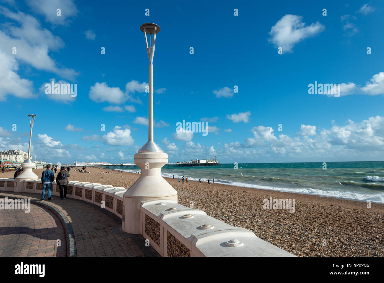 The promenade on Brighton seafront in Sussex, UK Stock Photo - Alamy
