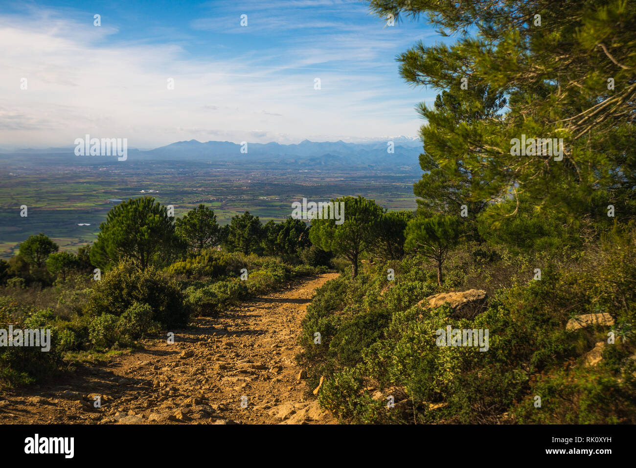 Beautiful scenery in north Catalonia, Cap de Creus natural park close ...