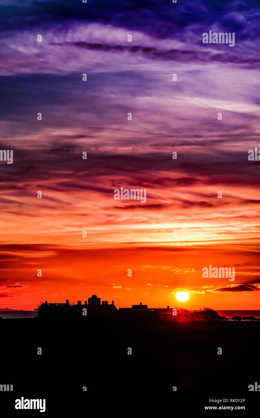 Coastal sunrises and sunsets in Wales Stock Photo - Alamy