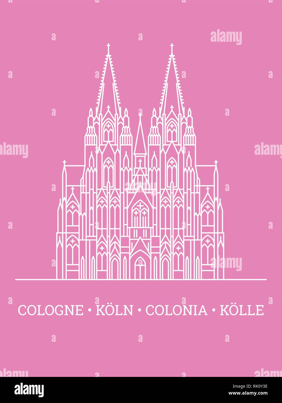 Cologne cathedral germany Stock Vector Images - Alamy
