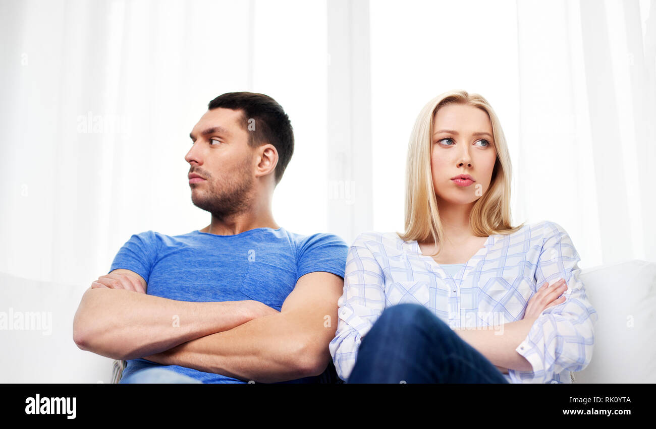 Couple having argument home hi-res stock photography and images - Alamy