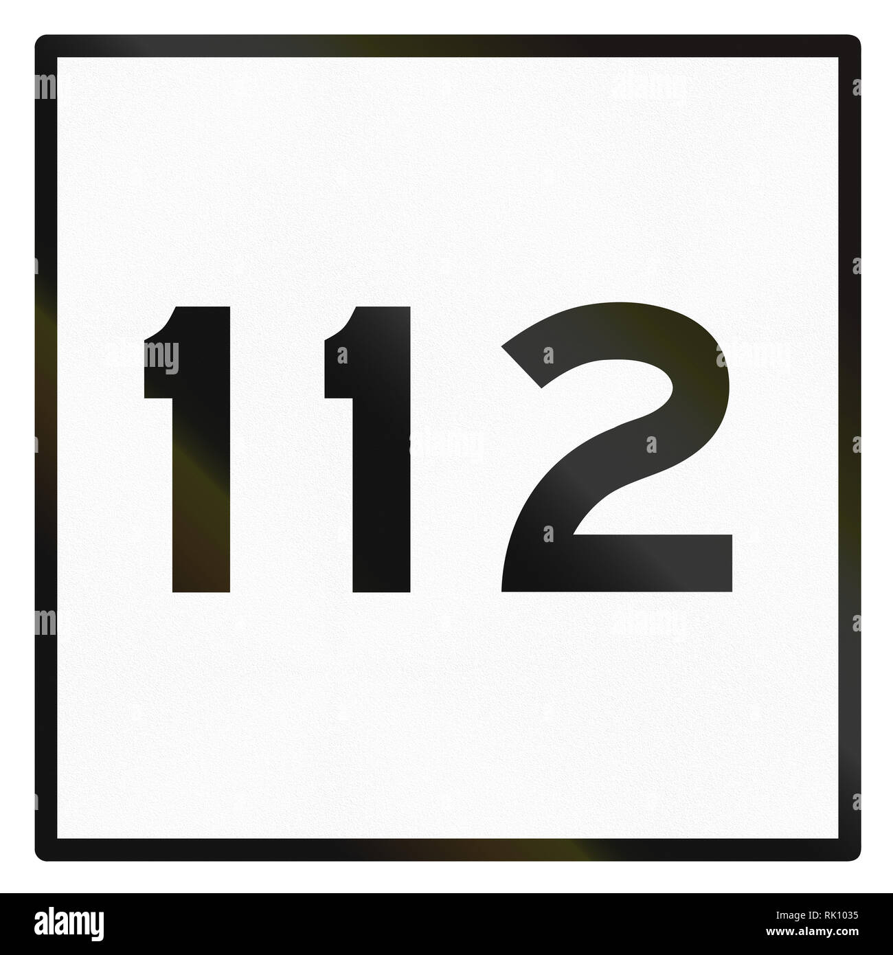 Sign of Taiwanese county highway no 112 Stock Photo - Alamy