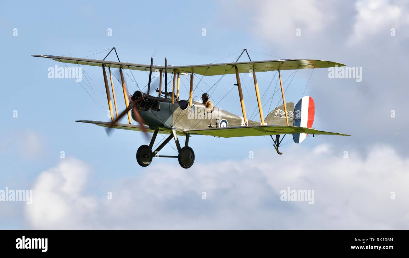 BE2e replica flying at Shuttleworth on loan form The Aviation Heritage ...