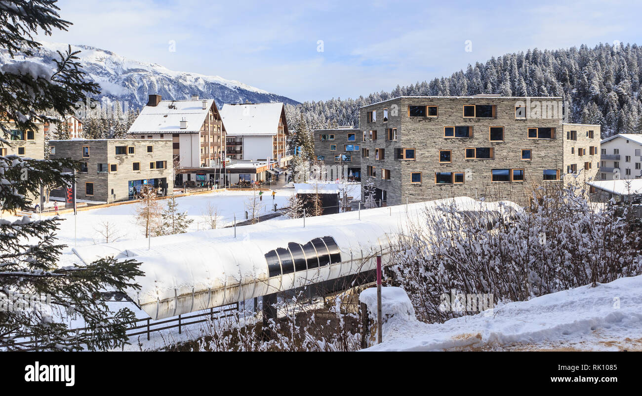 Ski Resort Laax. Switzerland Stock Photo - Alamy
