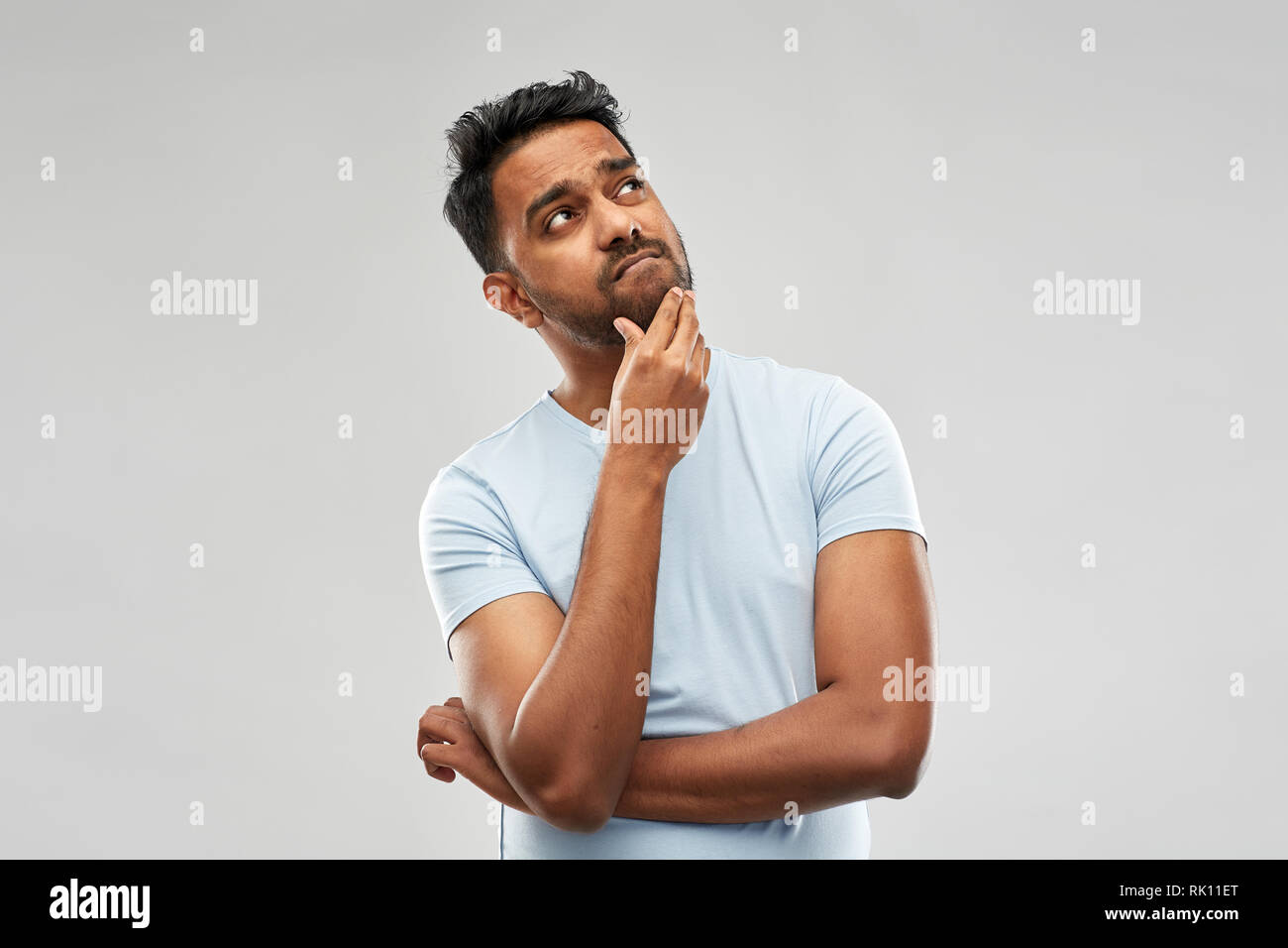 Indian man thinking hi-res stock photography and images - Alamy