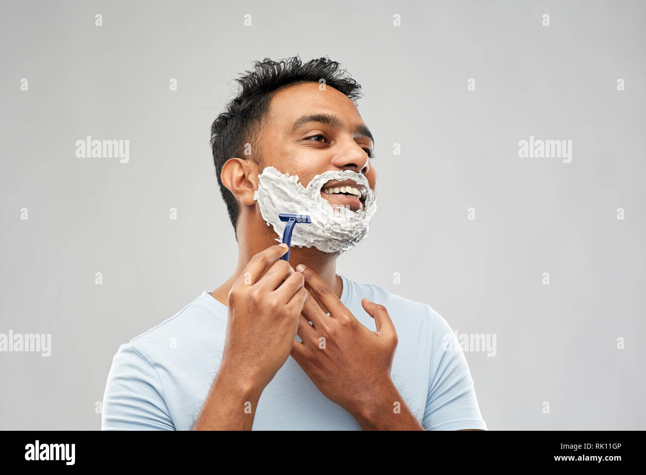 Indian man with beard hi-res stock photography and images - Alamy