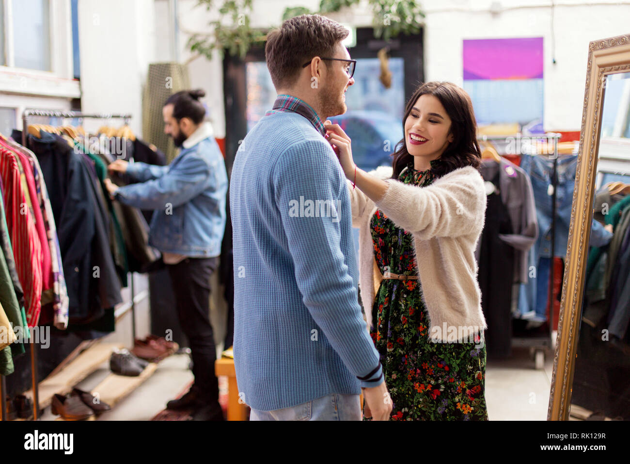 Choosing clothes to wear hi-res stock photography and images - Alamy