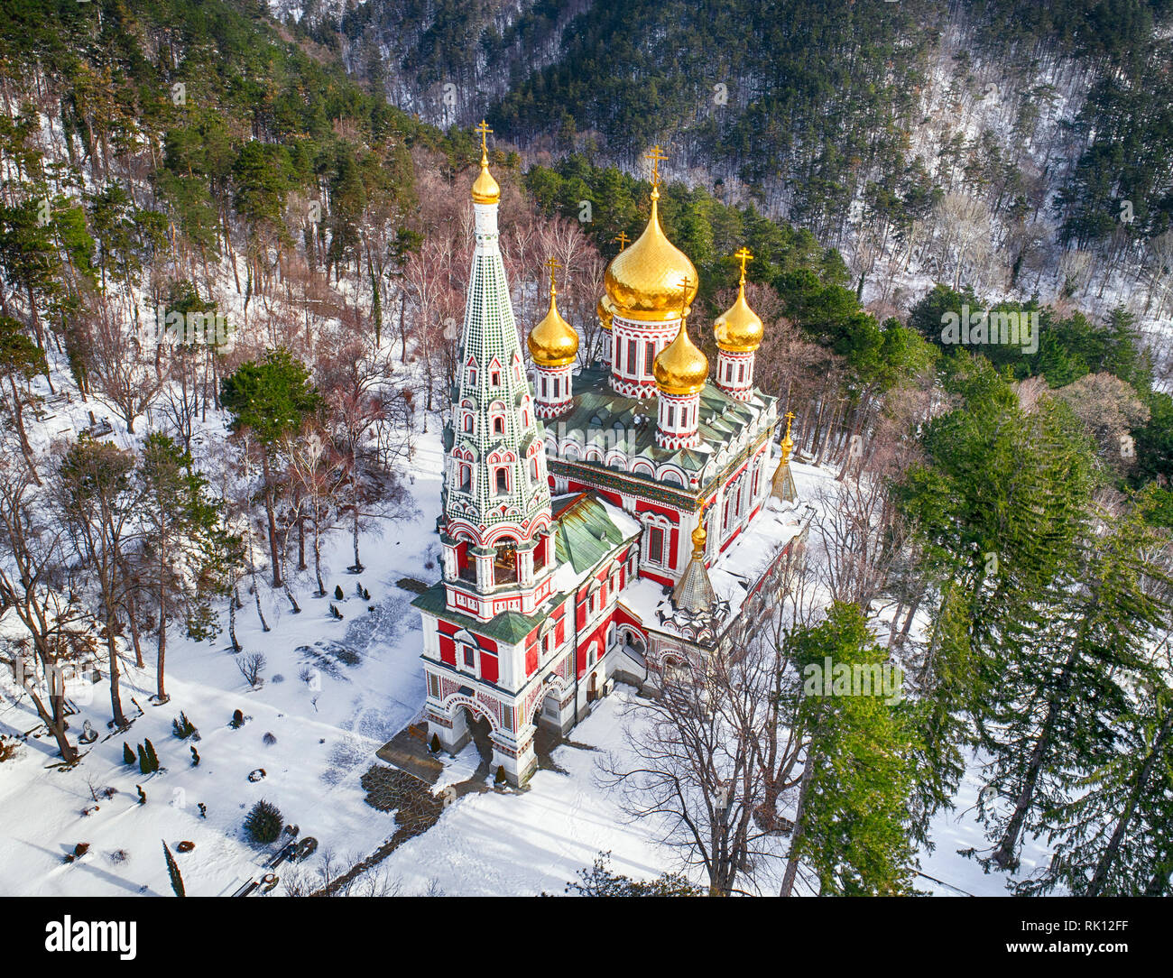 Russian temple shipka hi-res stock photography and images - Alamy