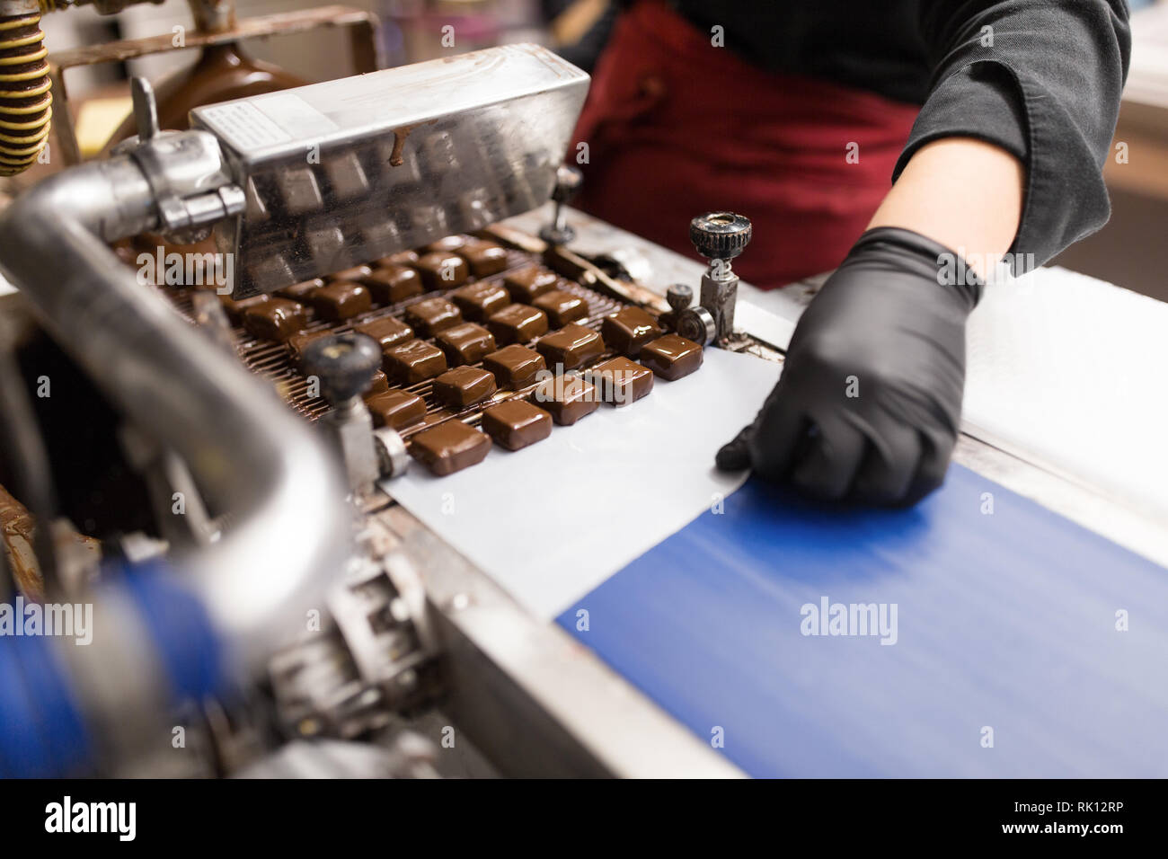 Candy factory chocolate process making hi-res stock photography and ...