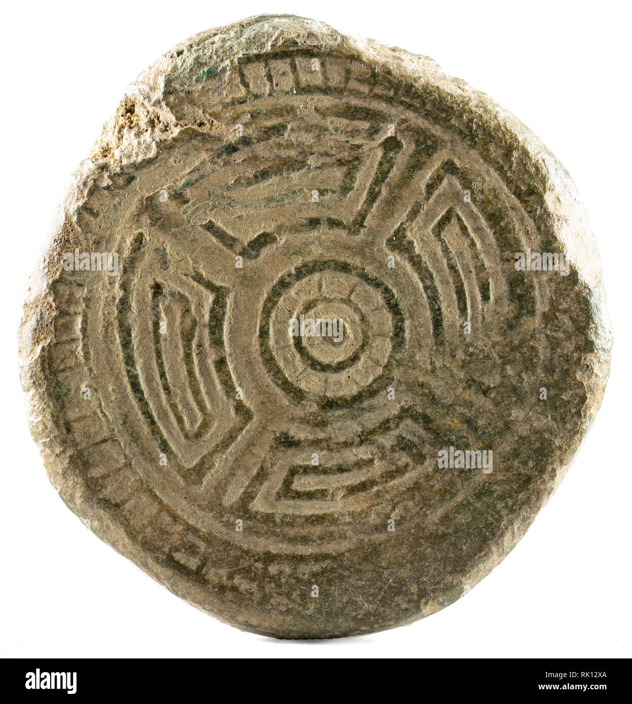 Ancient Roman bronze coin of Emperor Augustus. As. Coined for payment ...